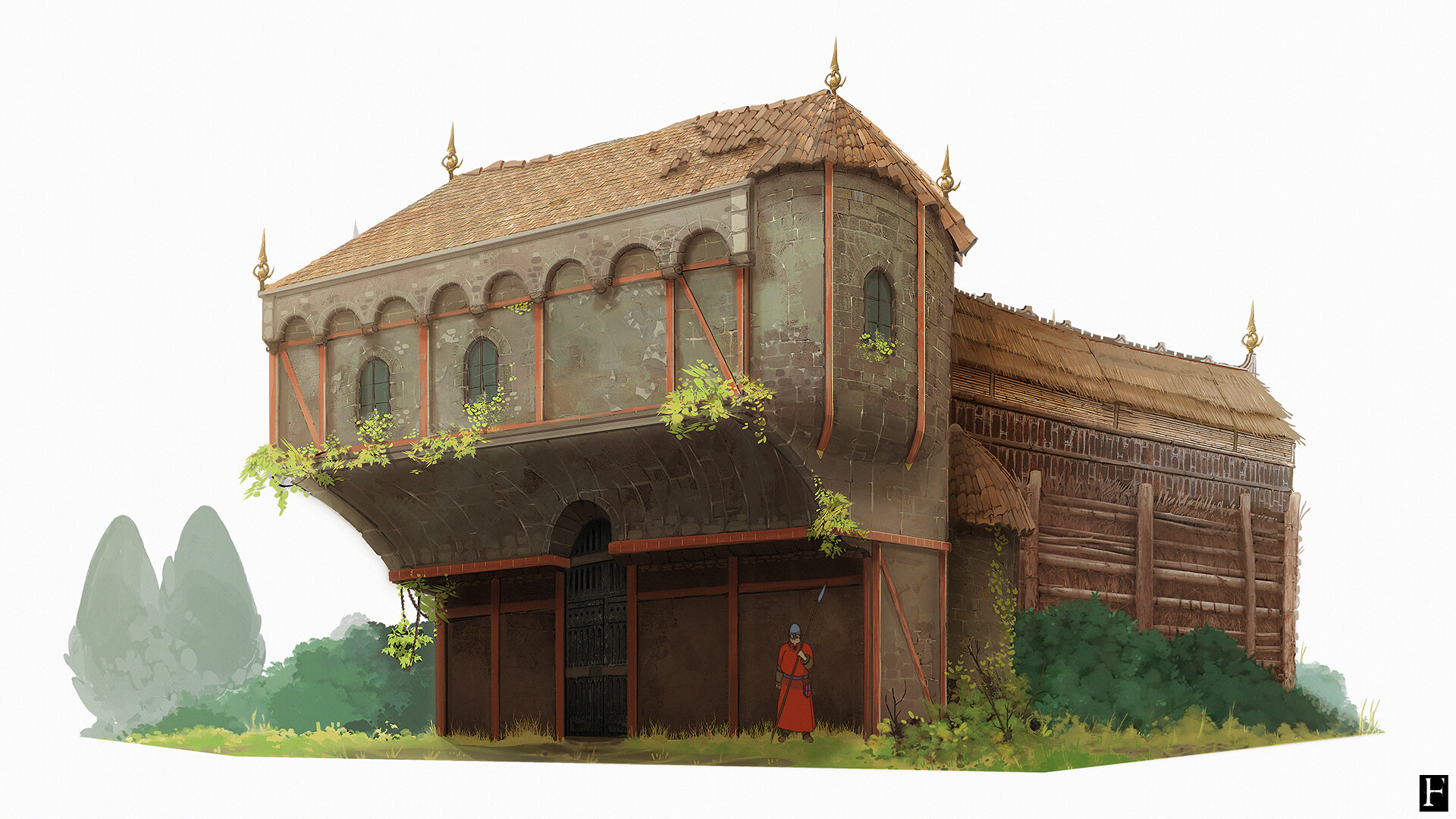 ArtStation - Guards Outpost - Architecture Design