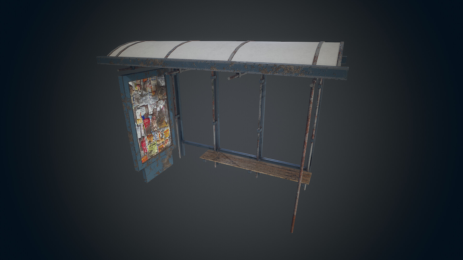 ArtStation - Old bus stop