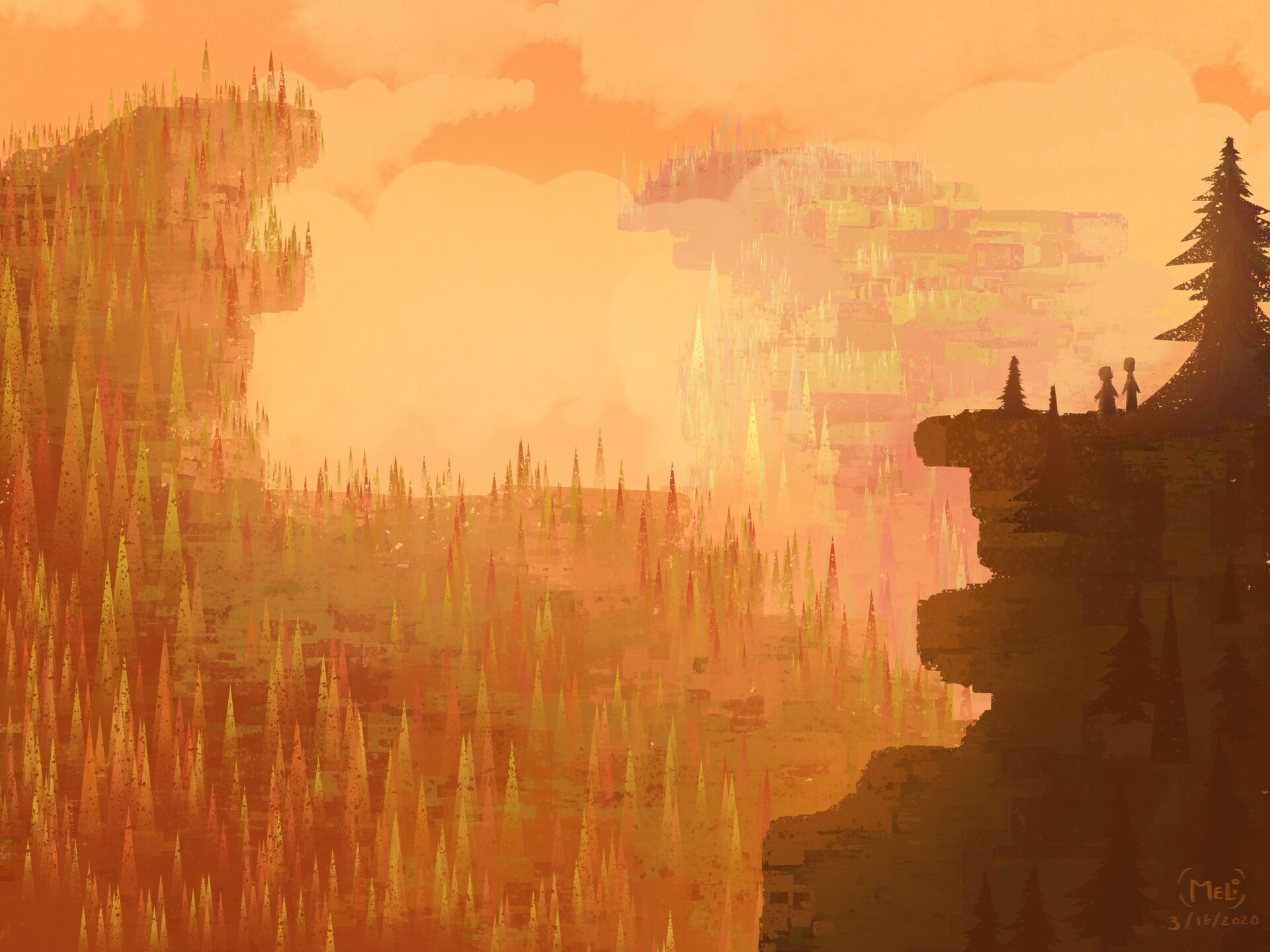 ArtStation - Dusty Forest