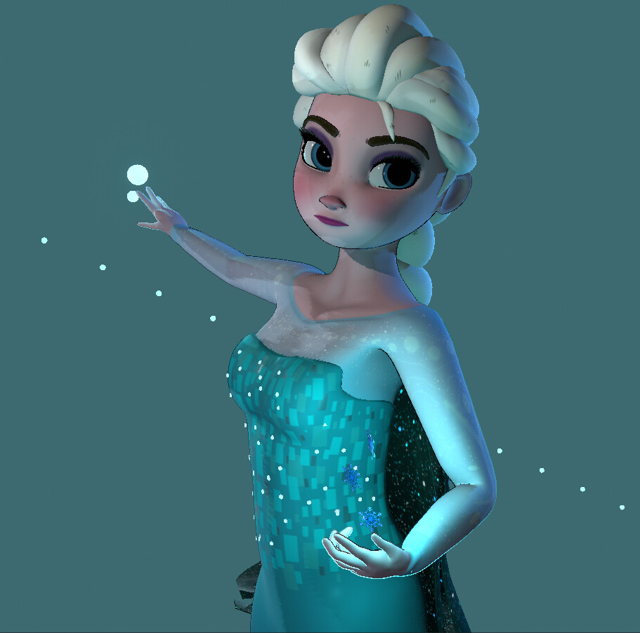 ChristheLancer - Queen Elsa - Frozen 3D Artwork