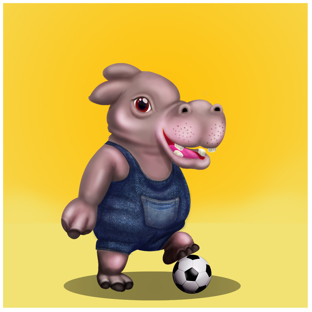 ArtStation - babey_hippo_digital_painting