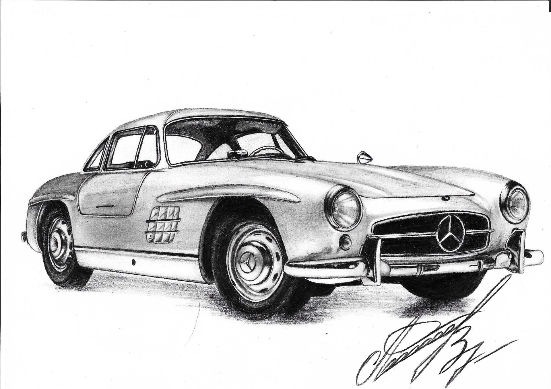 ArtStation - Mercedes Benz 300 SL Coupe / Gullwing