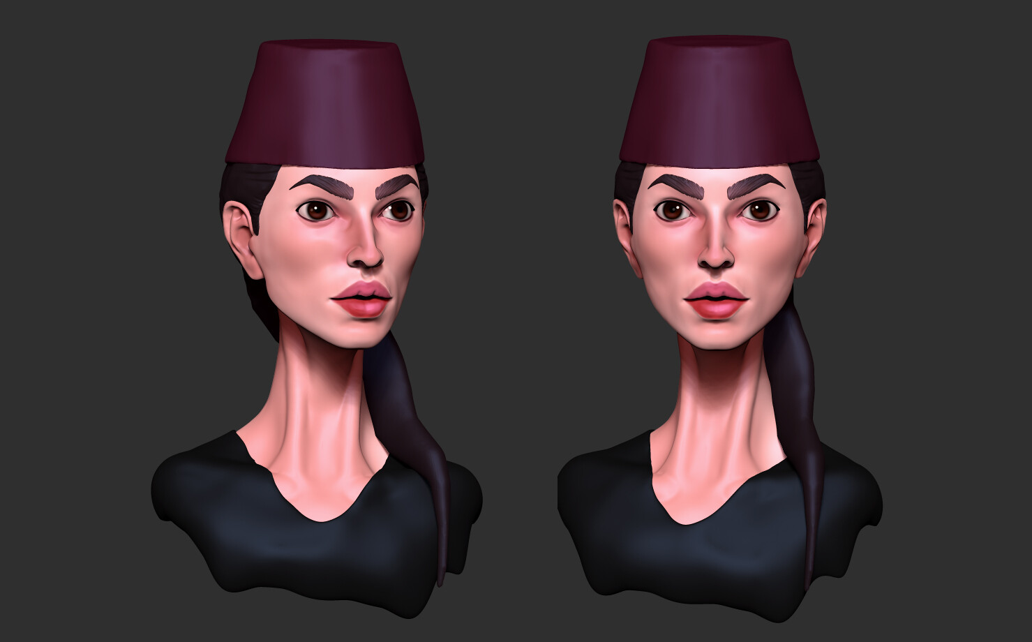 ArtStation - 3D Semi Realistic Face, Md Naushad Zafar