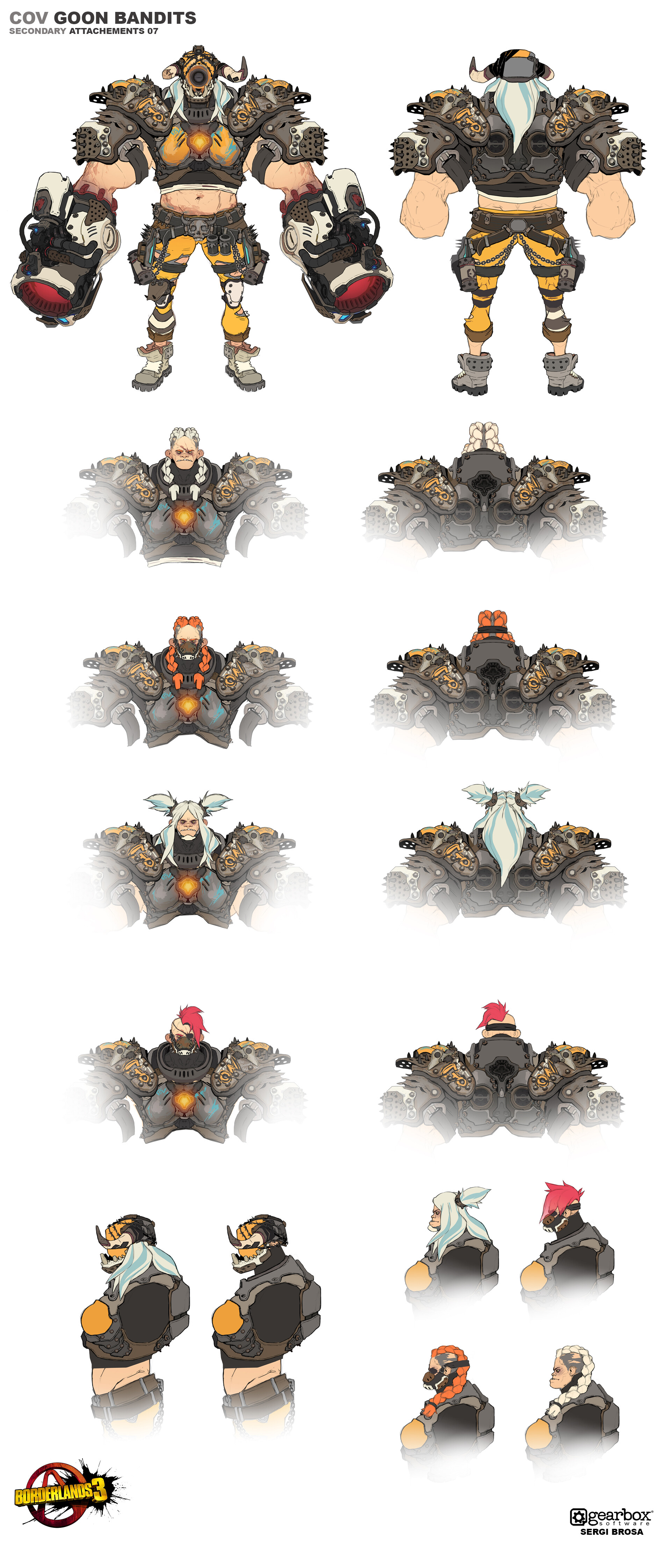 Sergi Brosa - BORDERLANDS 3 GOONS CONCEPT ART