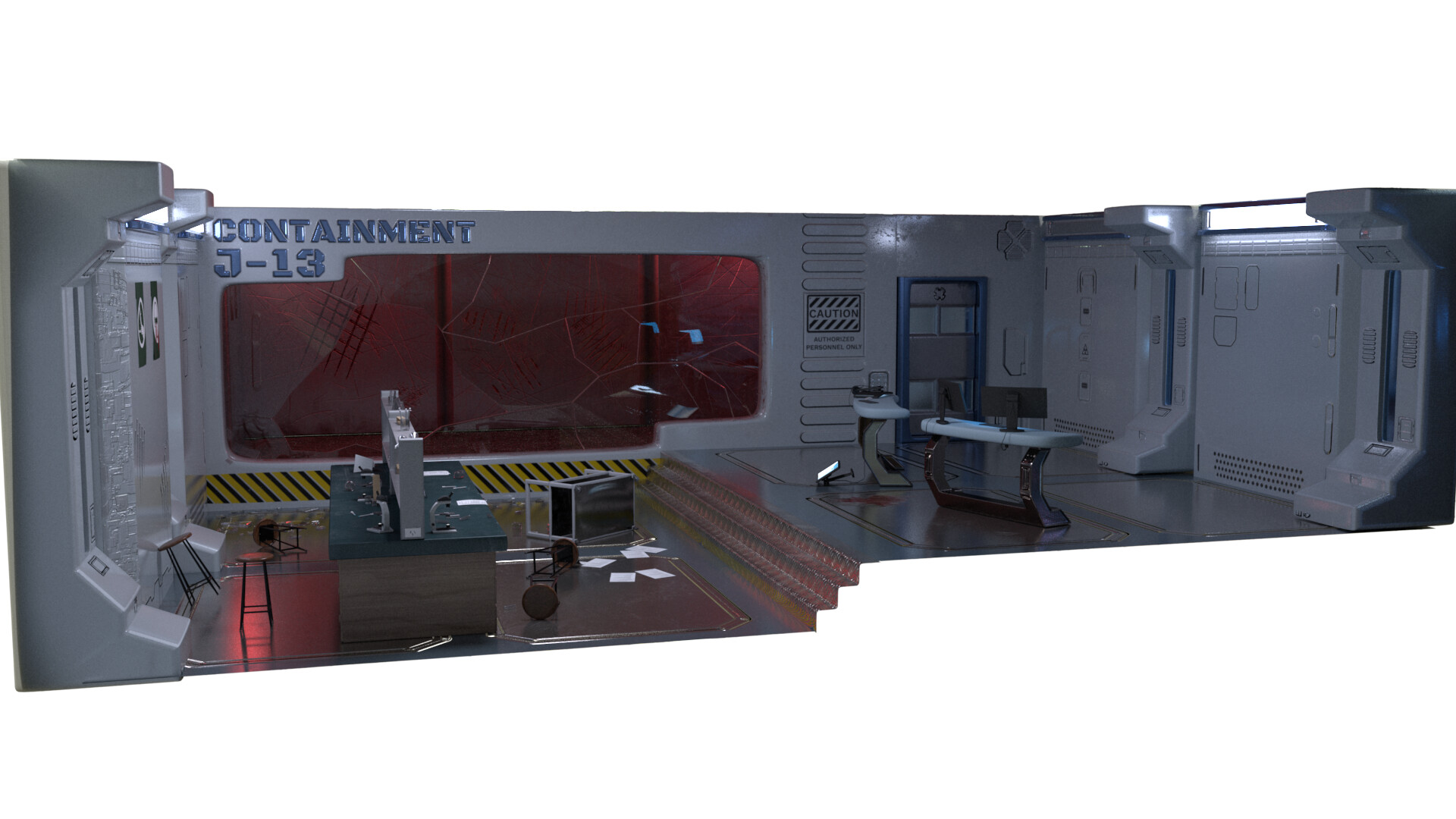 Rebecca Bury - Containment J-13: a dinosaur research lab gone wrong