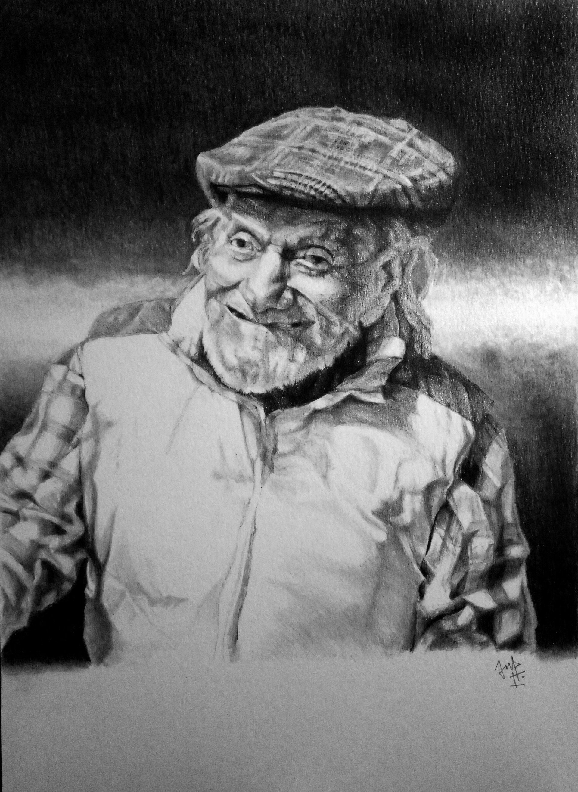 ArtStation - Portrait of Uncle Pancho.