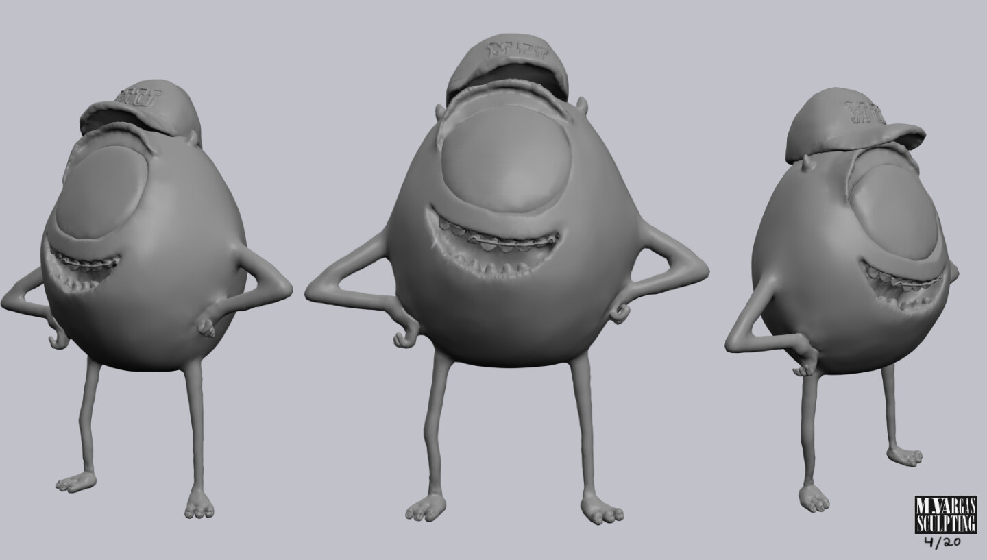 ArtStation - Mike Wazowski Monsters University