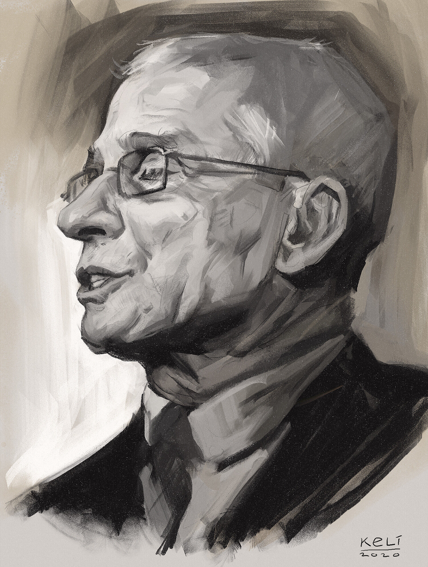 ArtStation - Digital Portrait Painting of Dr. Fauci