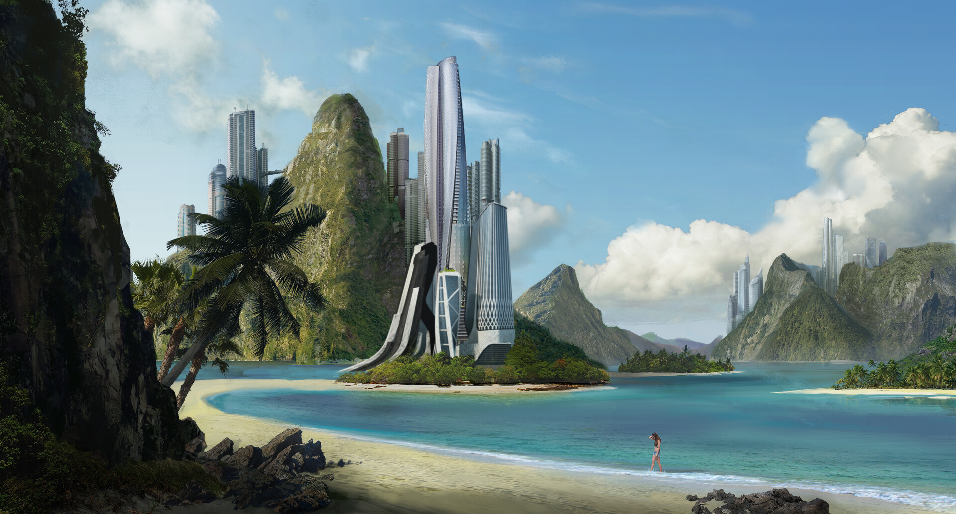 ArtStation - Beach utopia