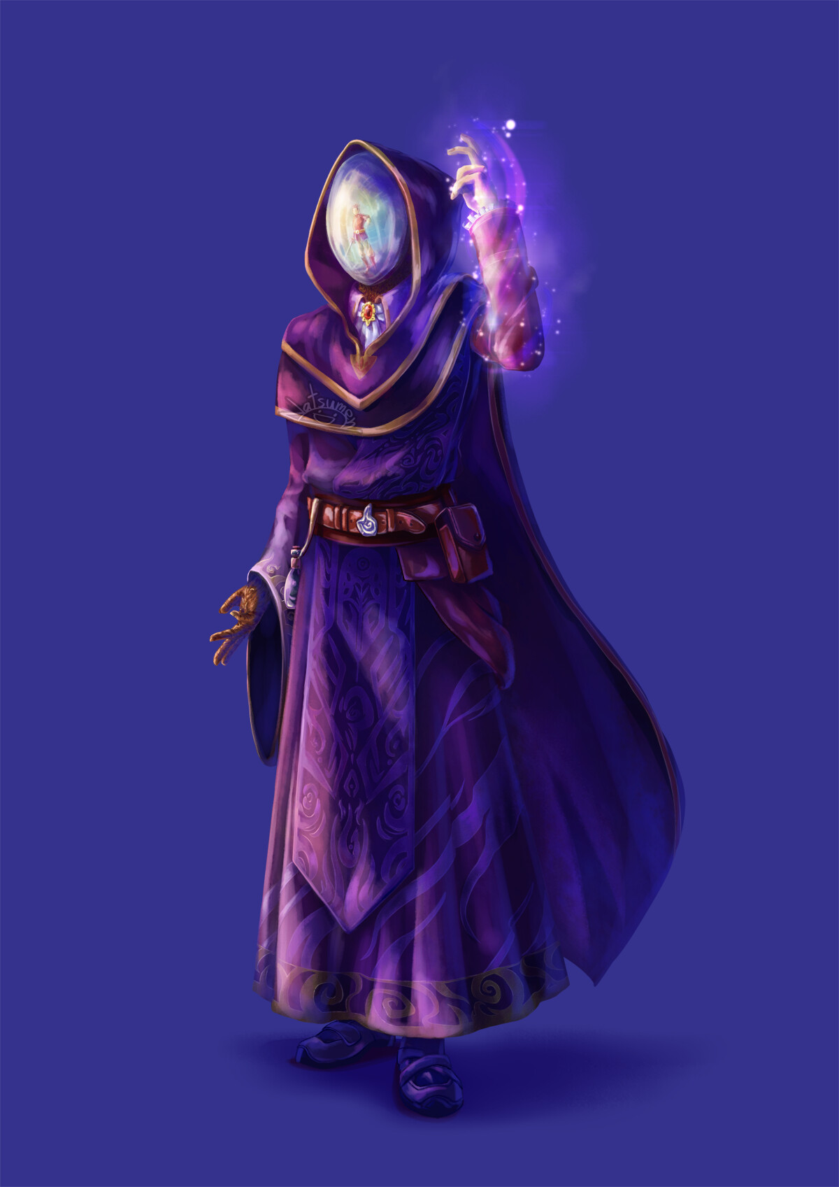 Natsumen Caps - Dark Wizard OC commission