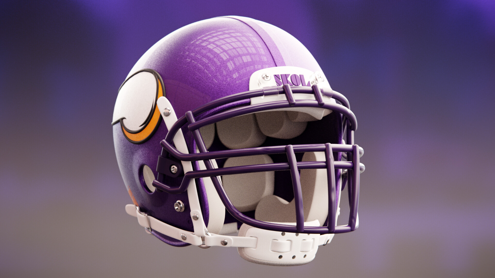Simon Brokmann - 3D Art - Vikings Football Helmet (2006-2012)