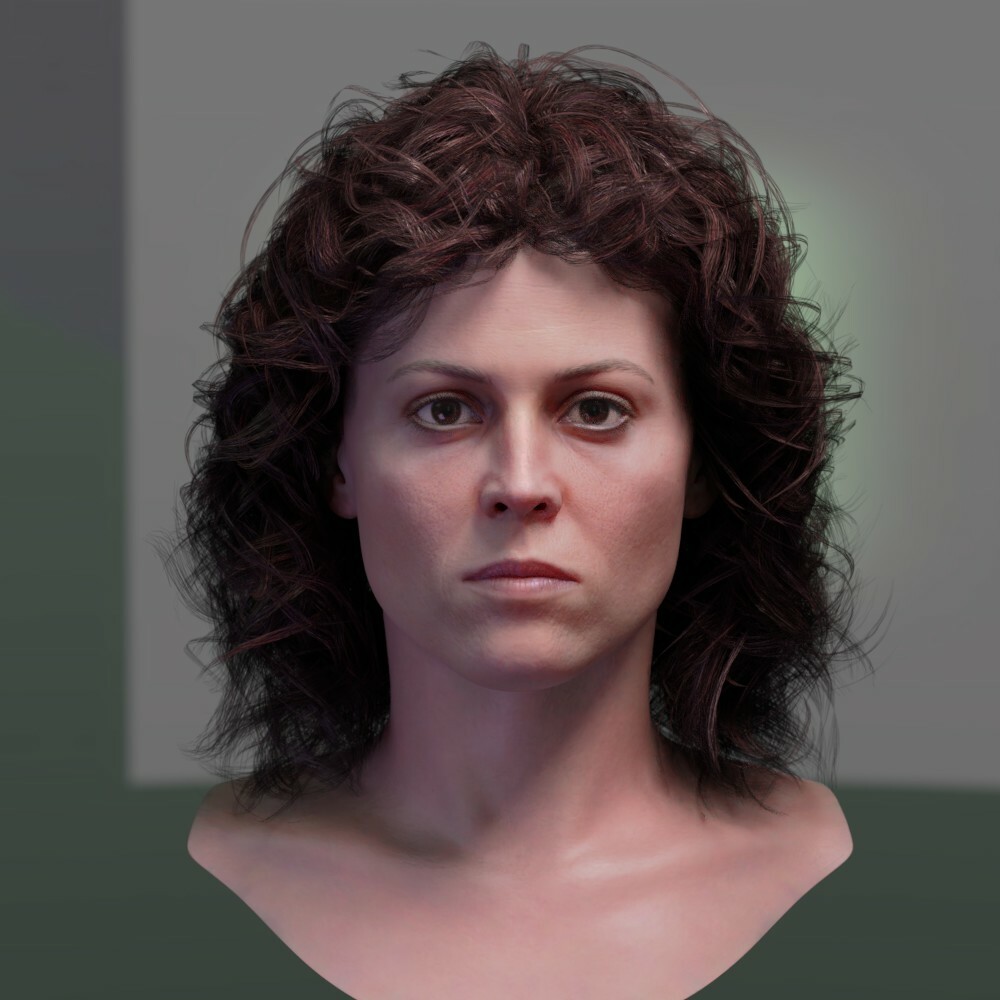 Stephan Plotnicov - 3d model Sigourney Weaver Ellen Ripley