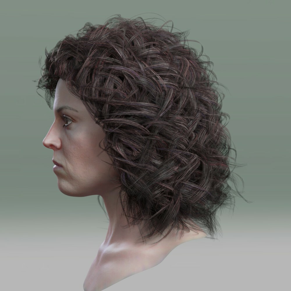 Stephan Plotnicov - 3d model Sigourney Weaver Ellen Ripley