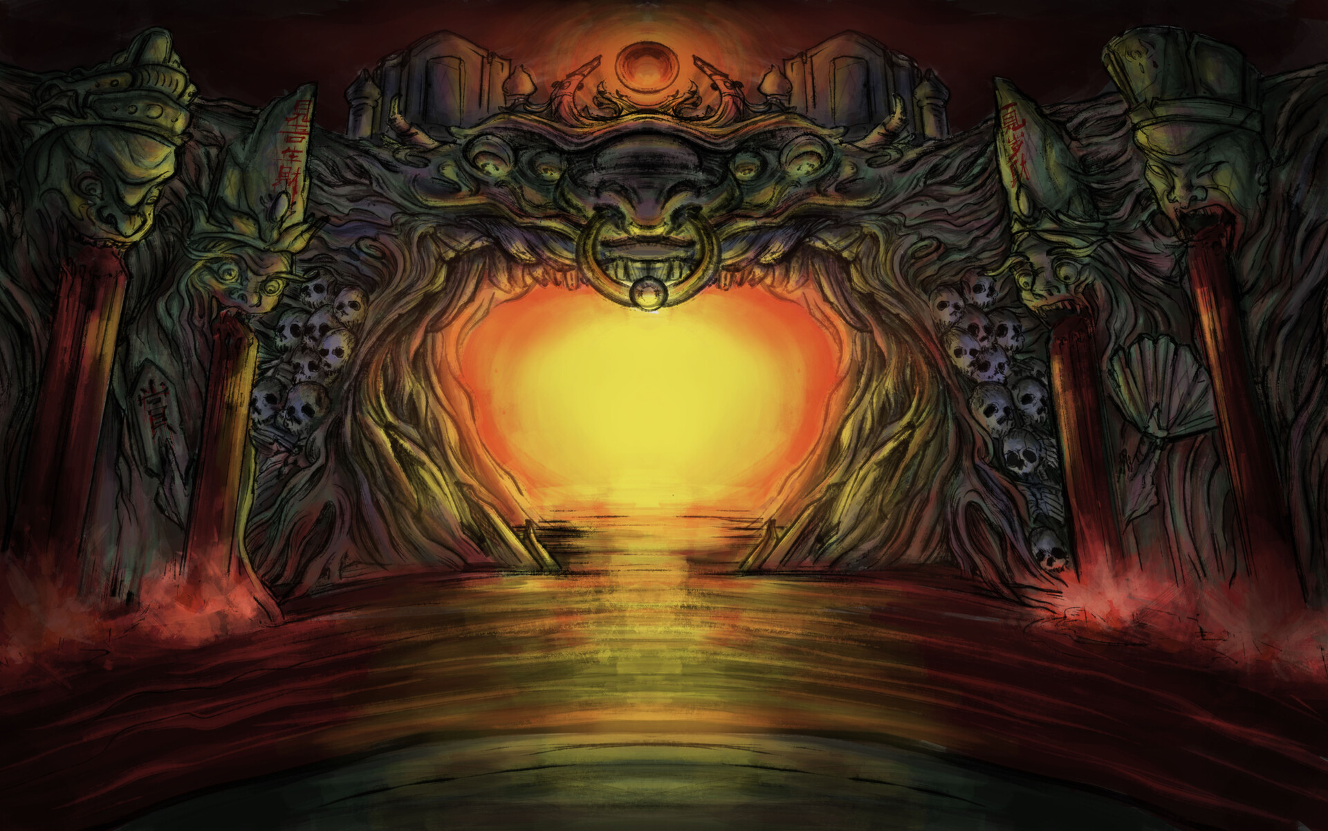 ArtStation - The Entrance to Diyu