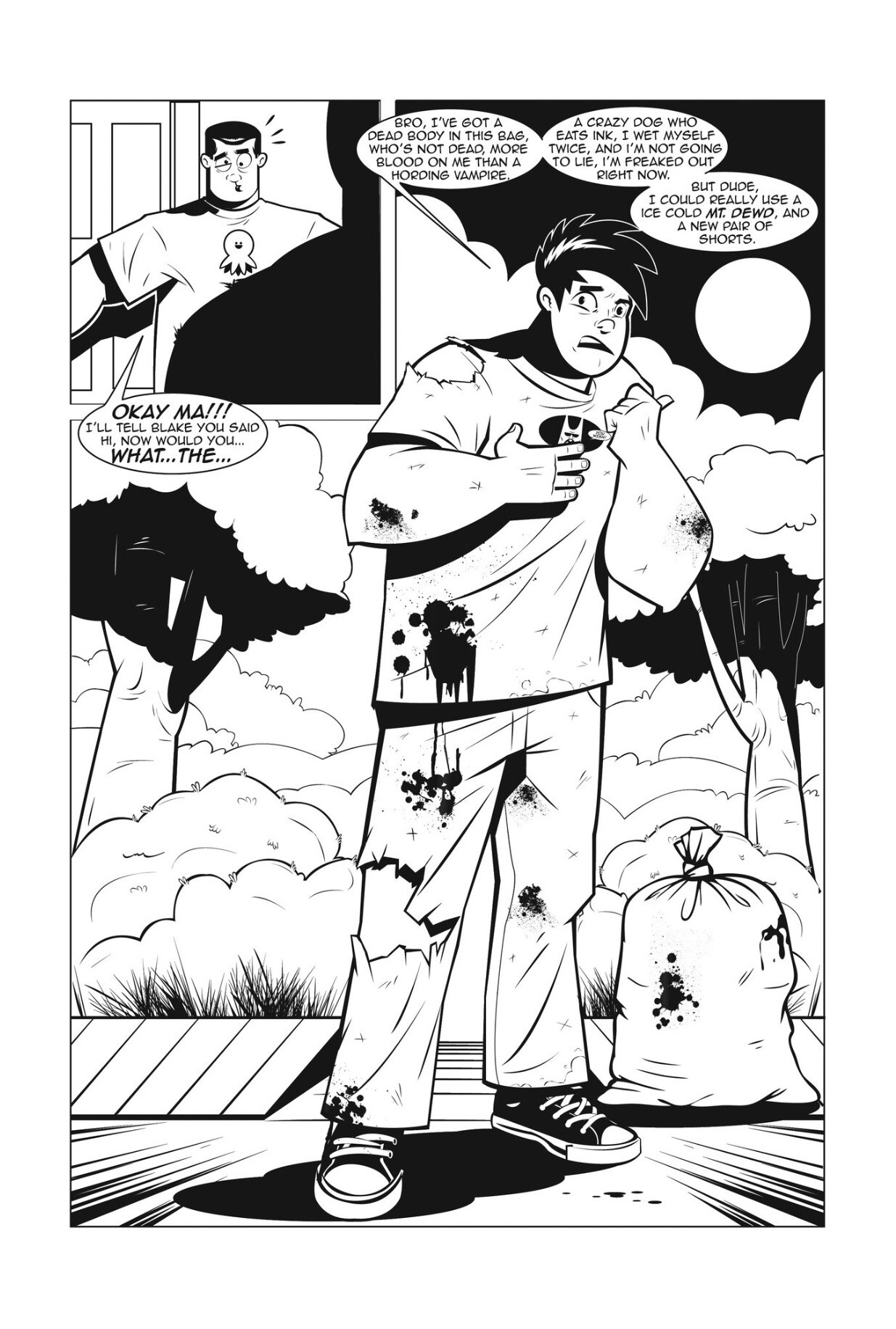 ArtStation - “MEAT & POTATOES COMIC” - Page 12 Inked