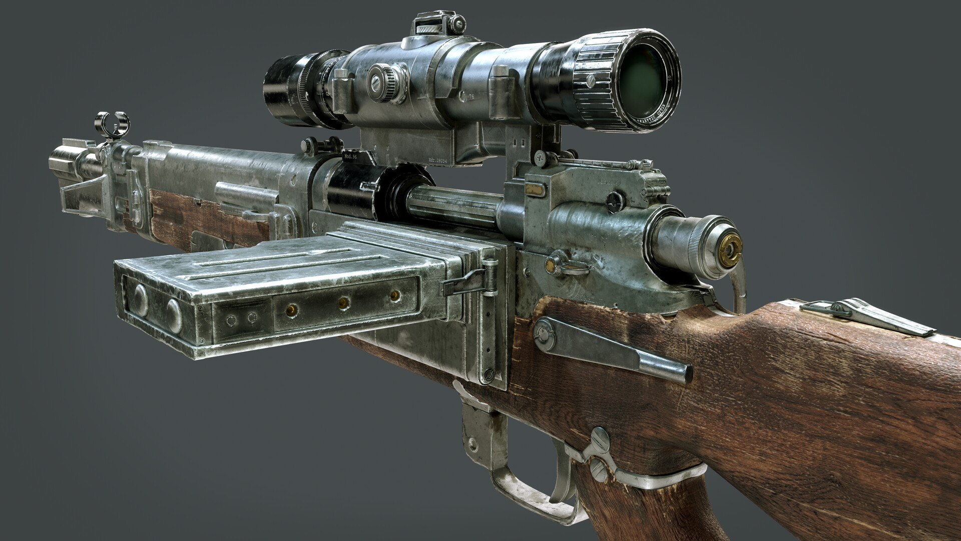 ArtStation - Bombenschuss Sniper Rifle Fan Art