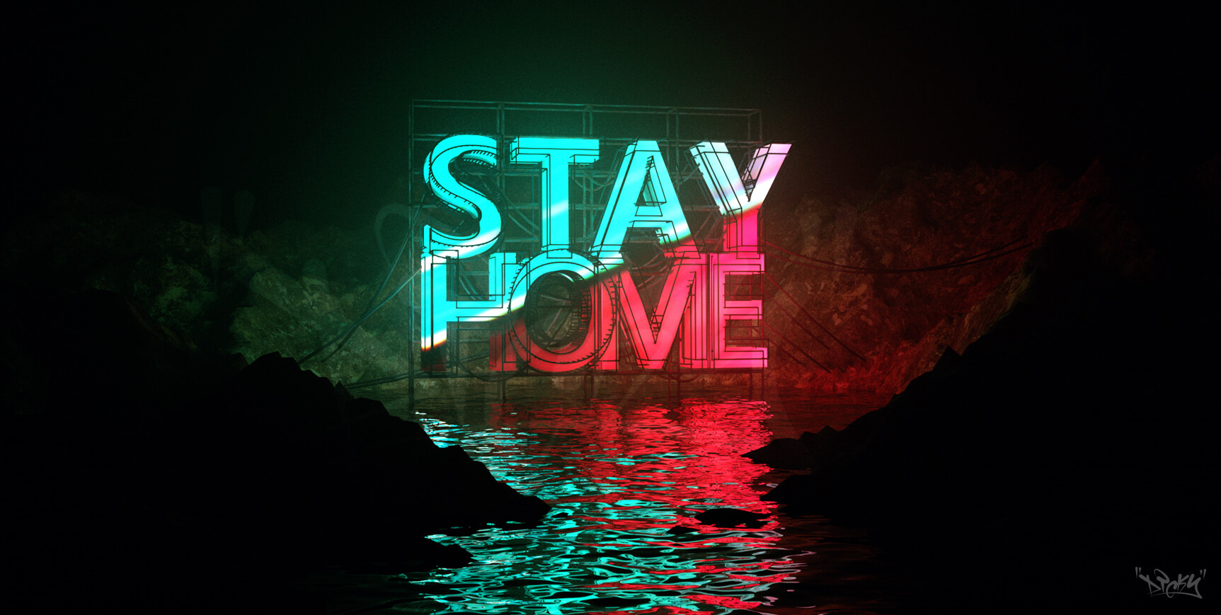 ArtStation - STAY HOME