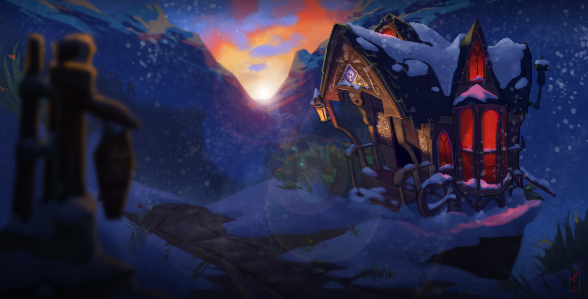 ArtStation - Gypsy Snow Caravan