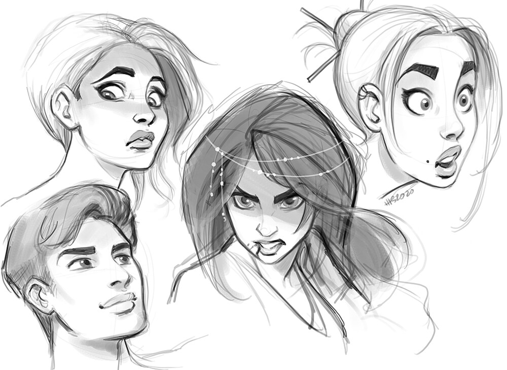 ArtStation - Some recent faces