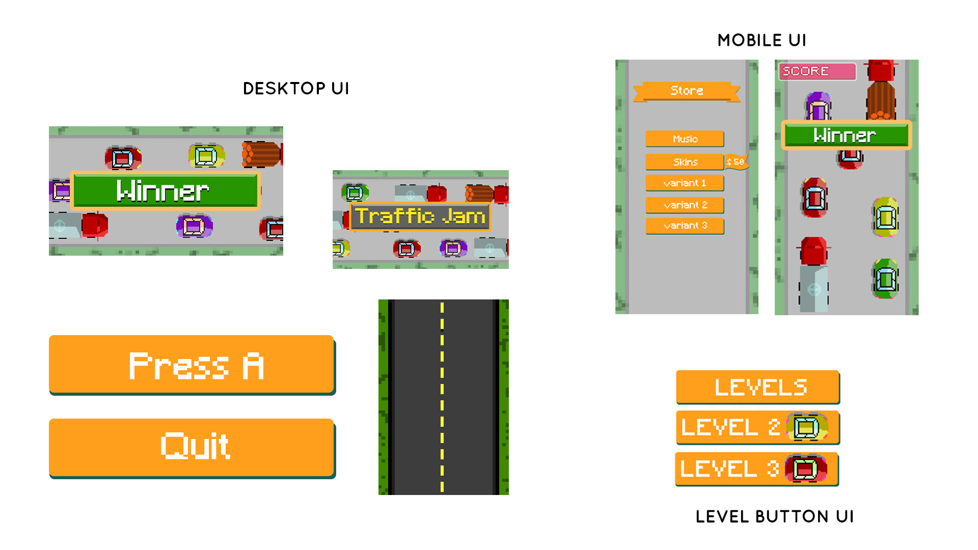 ArtStation - Casual Workshop Traffic jam UI