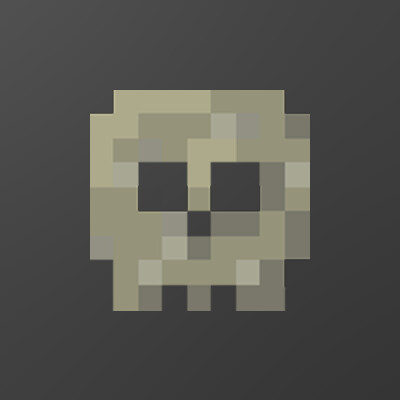 Minecraft Skeleton Head Pixel Art