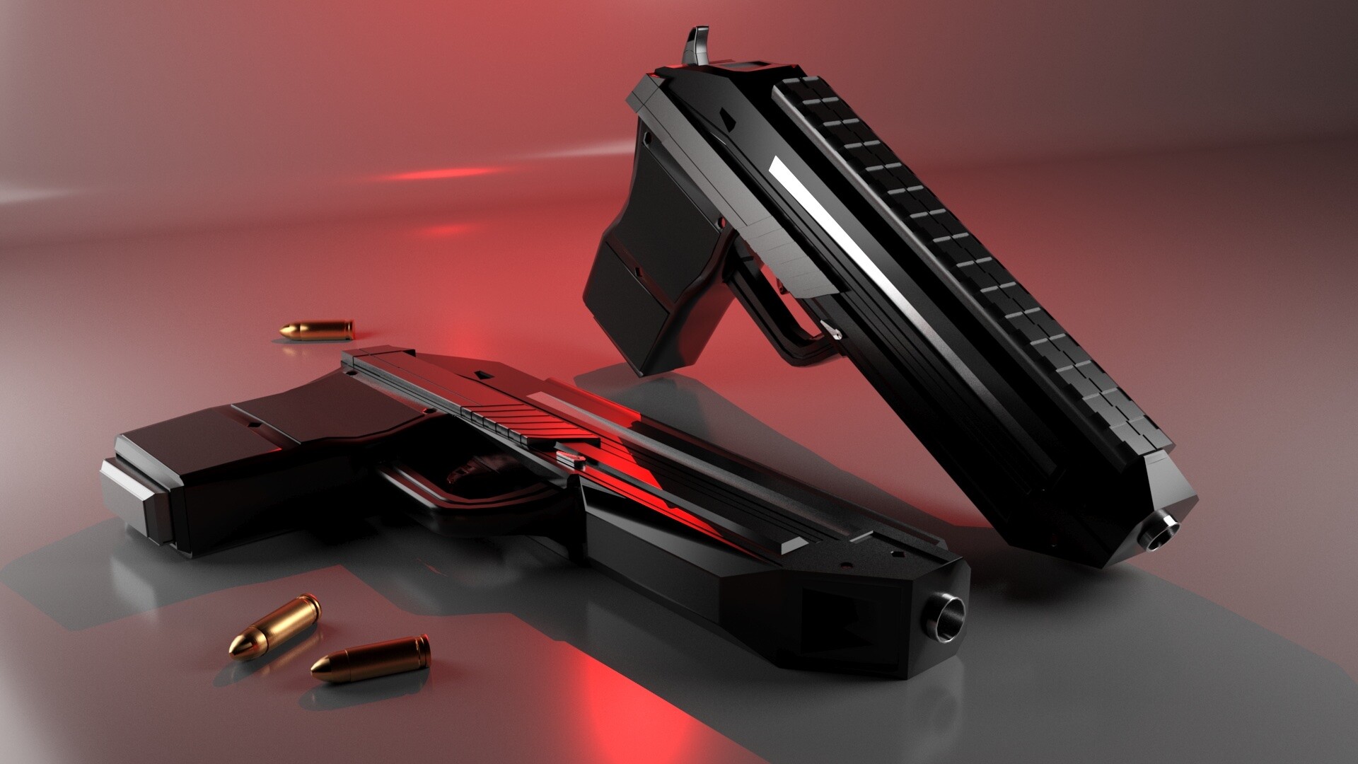 Thomas Clarke - Dual Pistols - 3DS Max