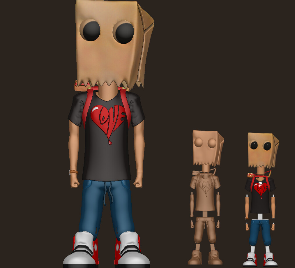 ArtStation - Sack Head 3D Printable Toy