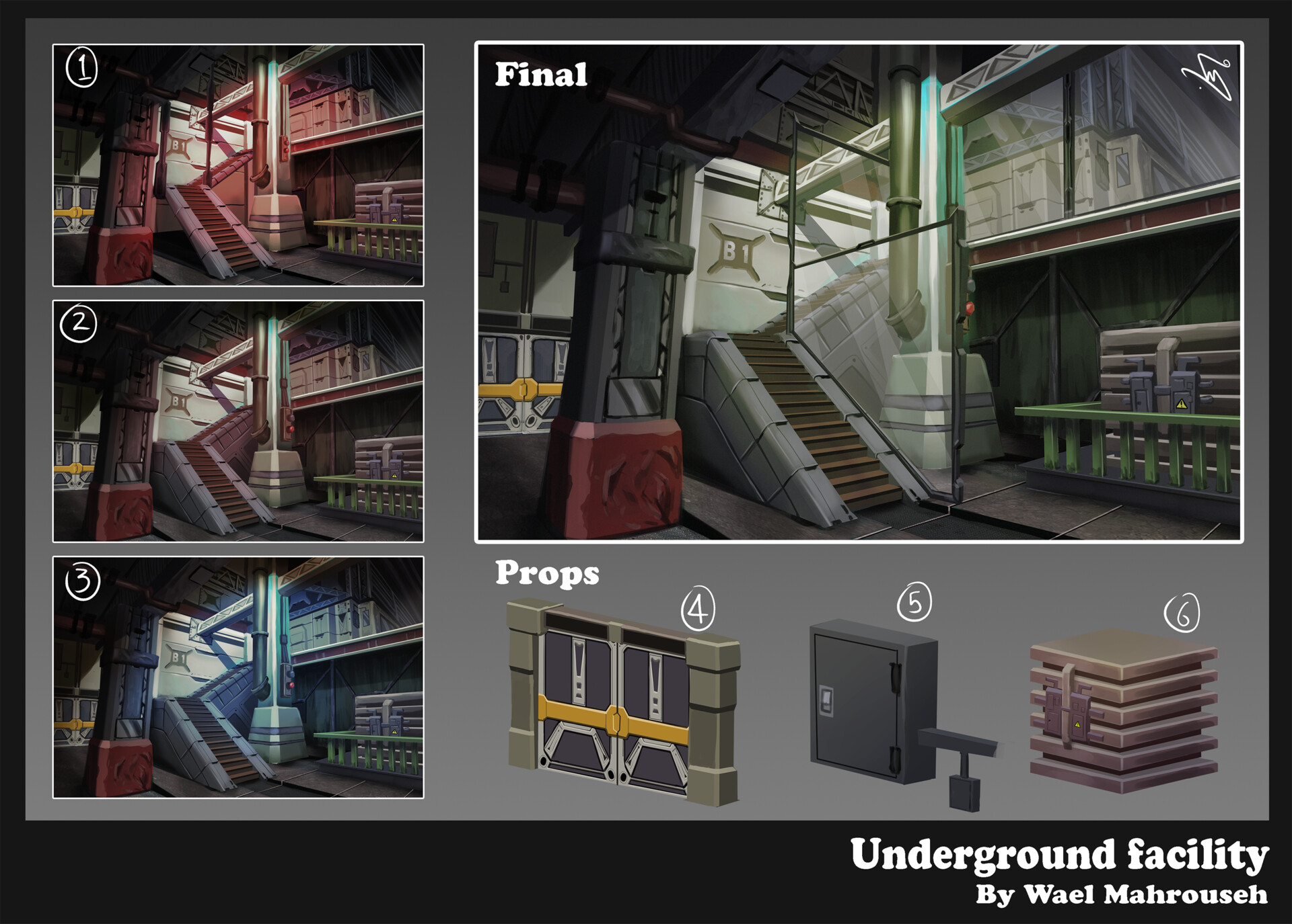 ArtStation - Underground facility concept