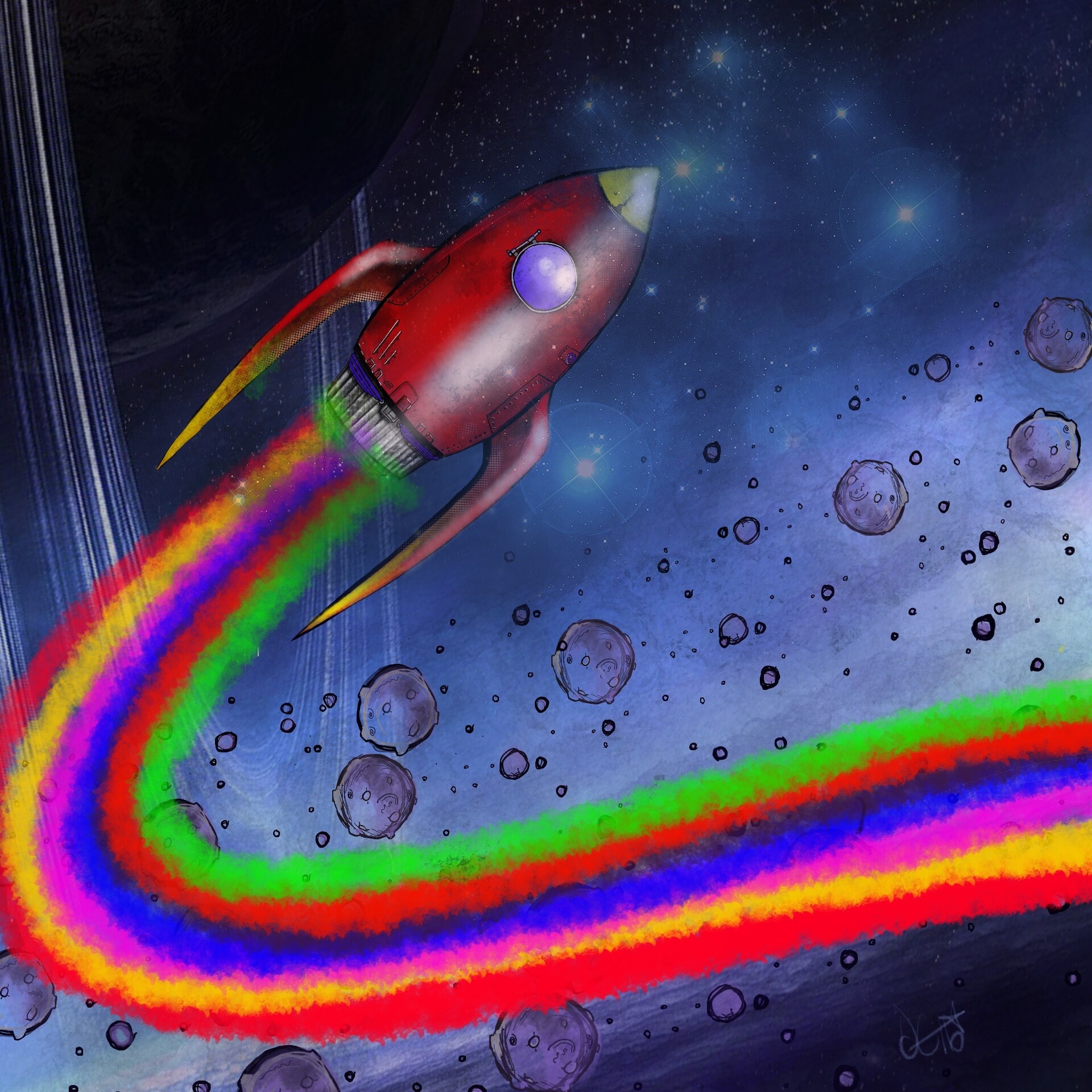 ArtStation - Rocket. Take me with you.