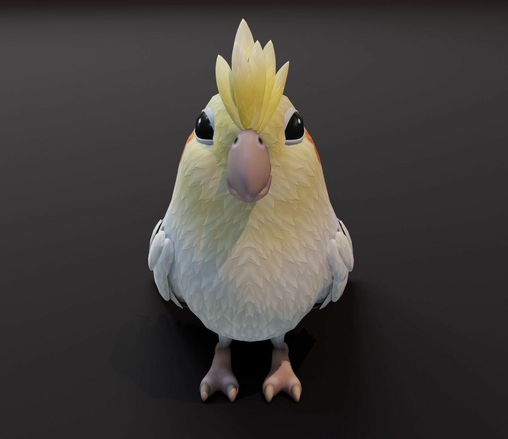 3D Disco - Cartoon Parrot Bird 3D Model