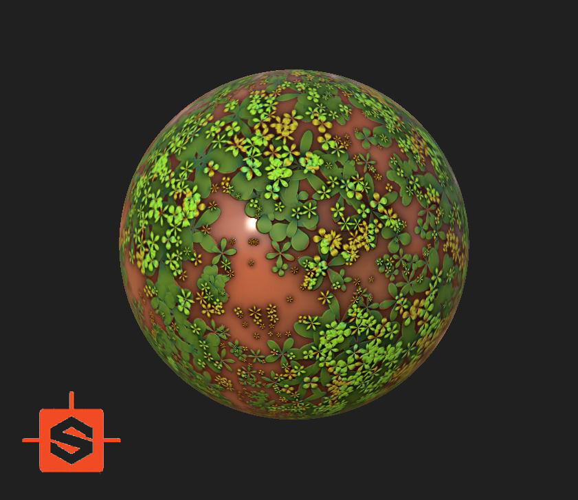 ArtStation - Stylized Grass wet Ground