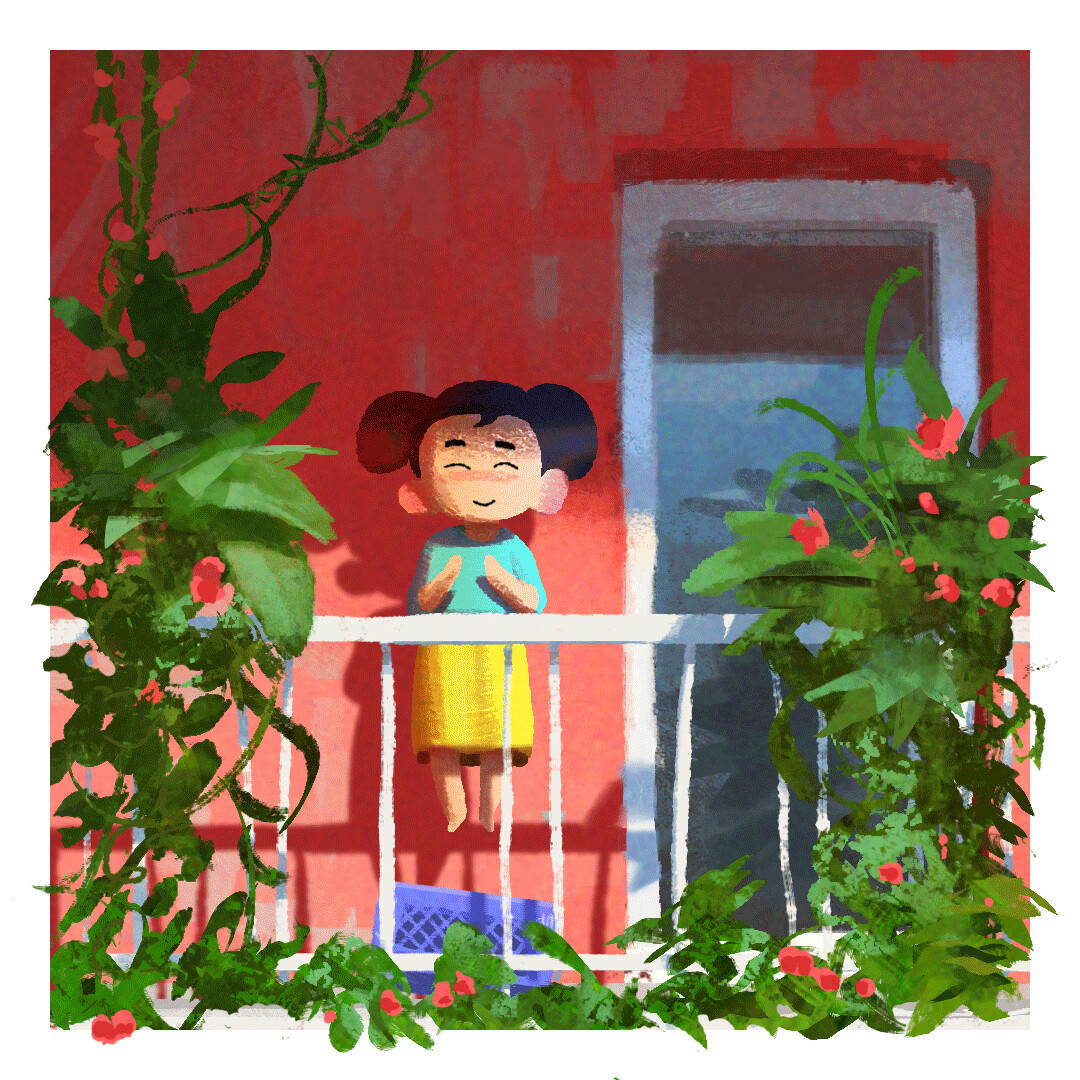 ArtStation - balcony (animated)