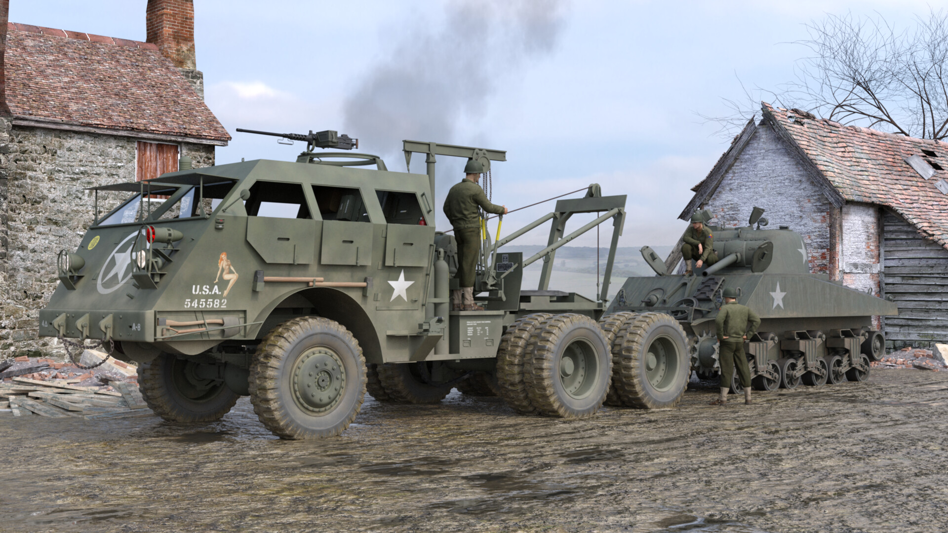 Westfield 3d - M26 Tank Recovery Truck