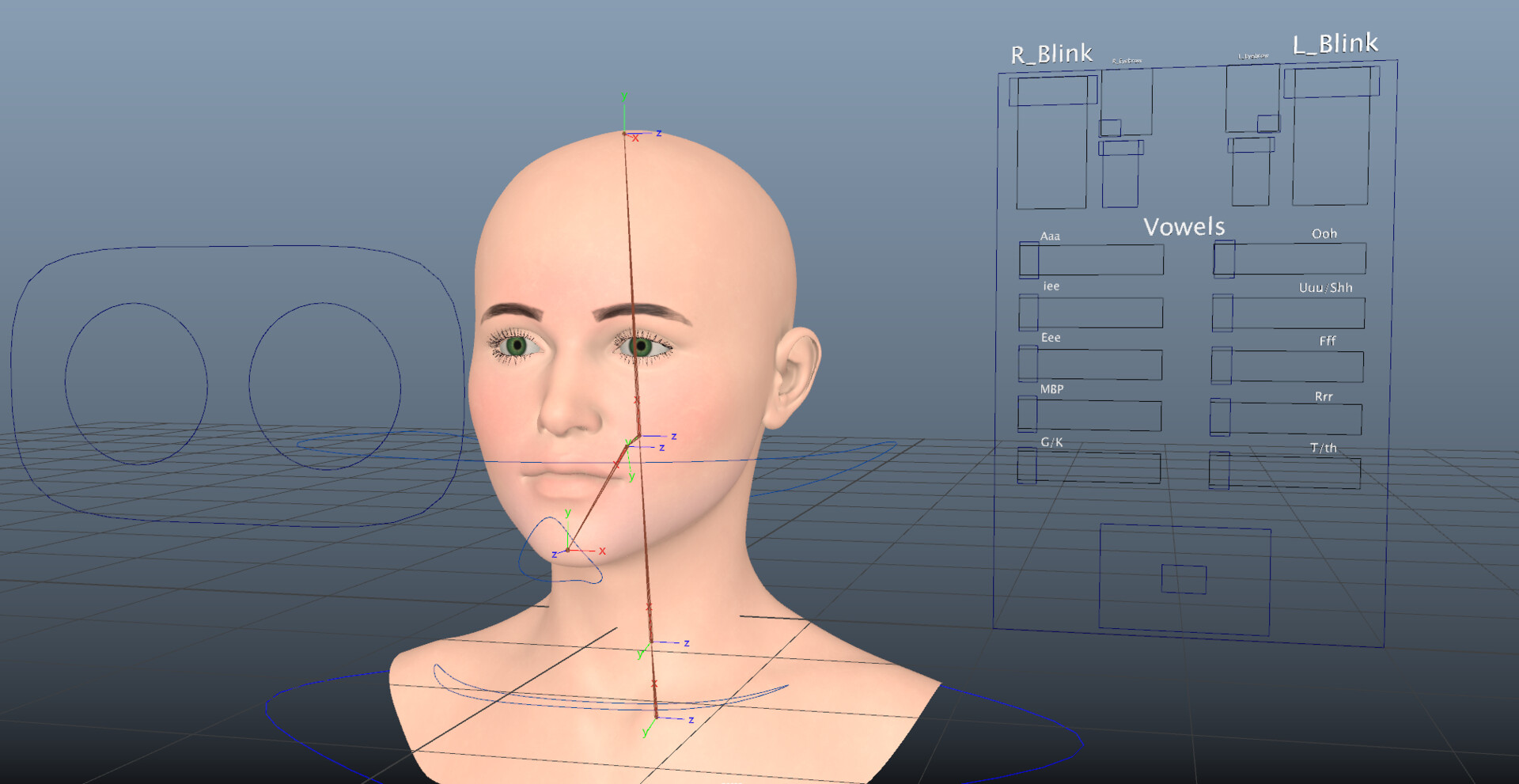 Danny Diaz - Game ready facial rig