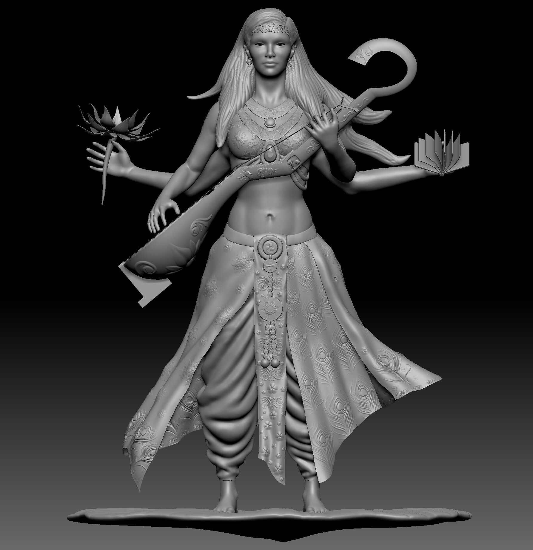ArtStation - Saraswati WIP