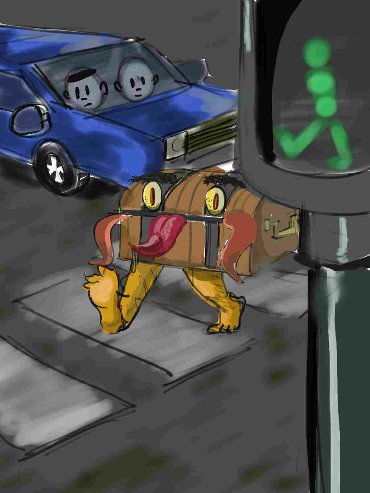 ArtStation - walking chest