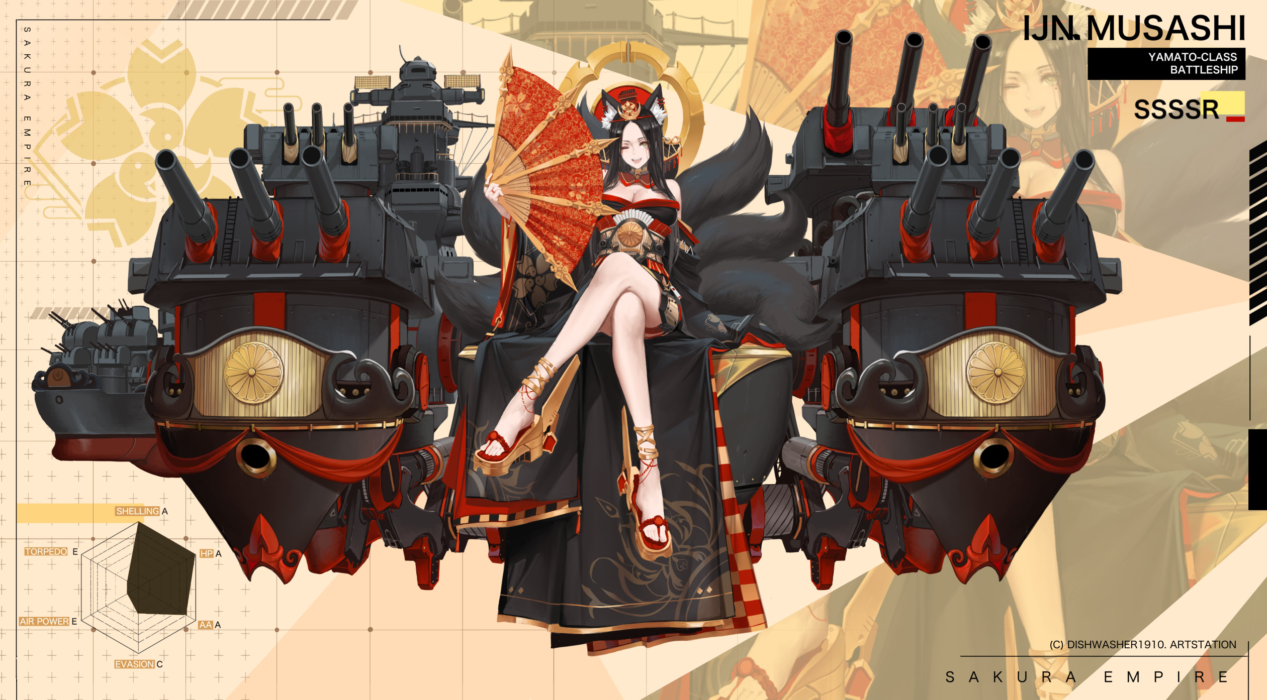 Bach Do - Azur Lane design : Musashi