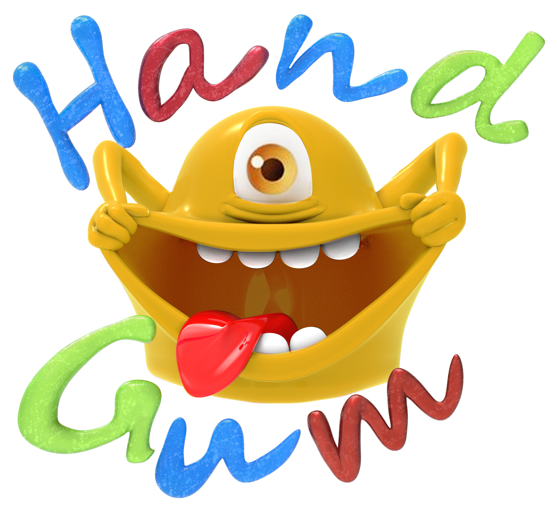 ArtStation - Logo Hand Gum ( 3d model)