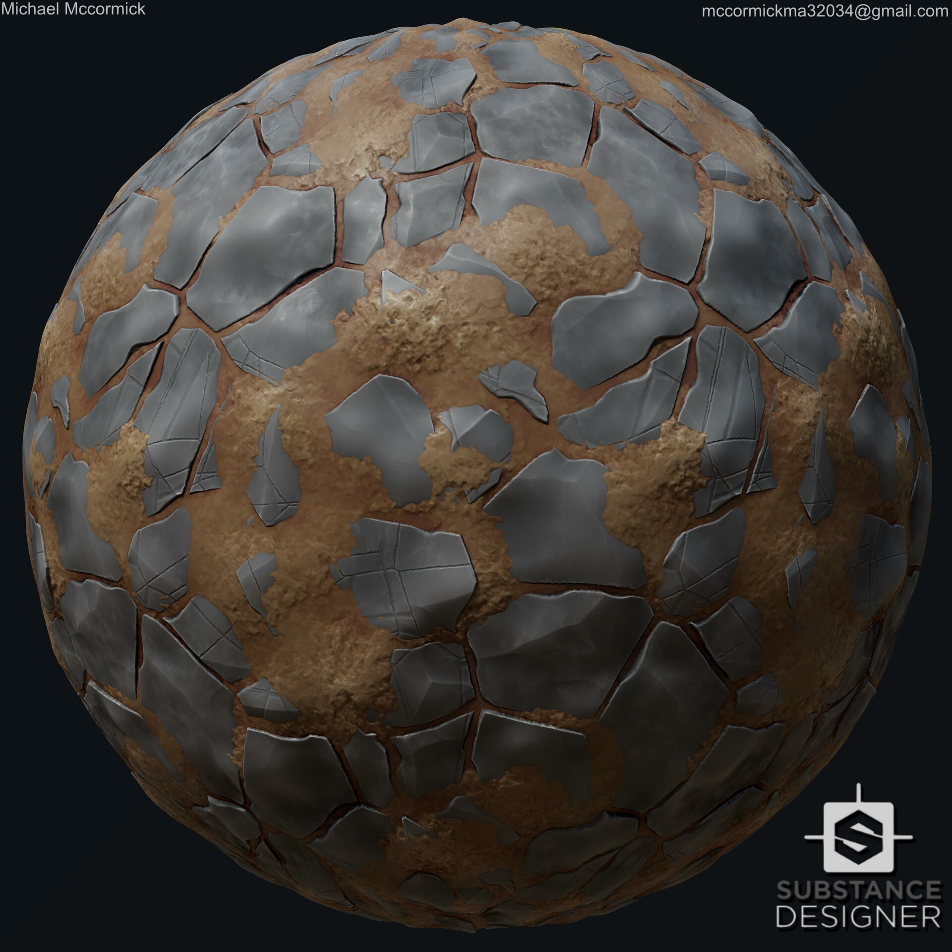 ArtStation - Stylized Texture Explorations: Rock and Dirt