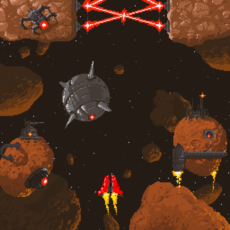 ArtStation - Imaginary game - asteroid stage