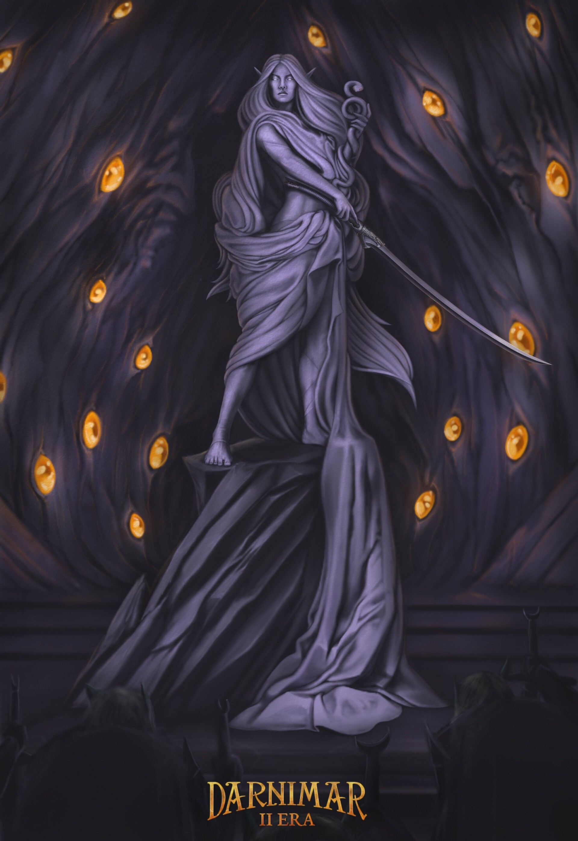 ArtStation - Liadain, Goddess of Blades