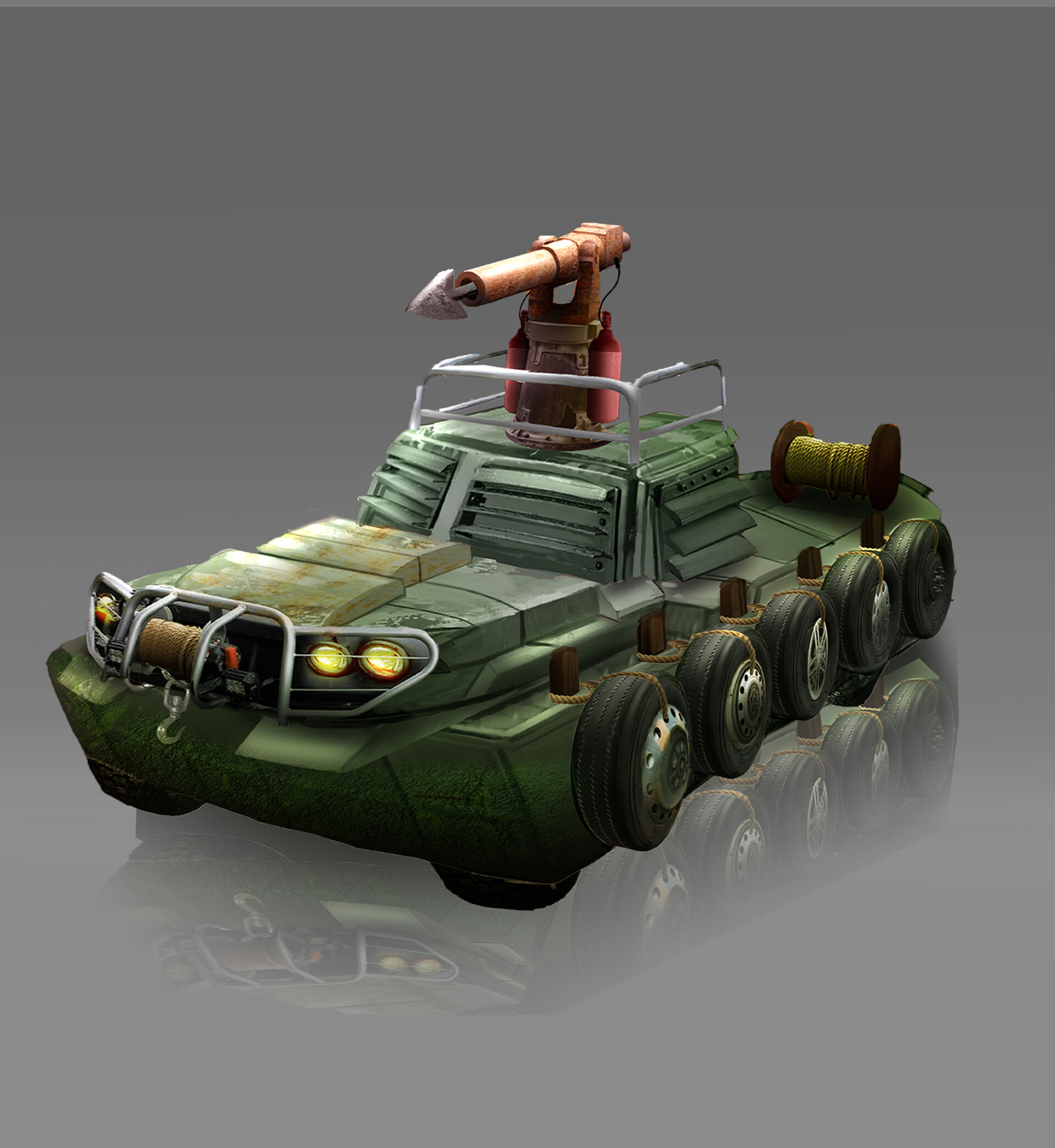 ArtStation - post apocalyptic vehicle