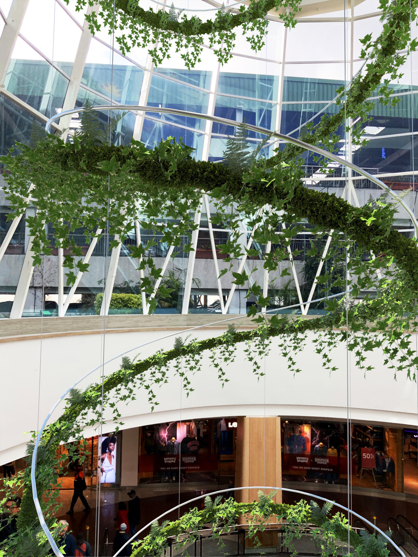 Simon Coles - Shopping Mall Decorative Greenery Concept