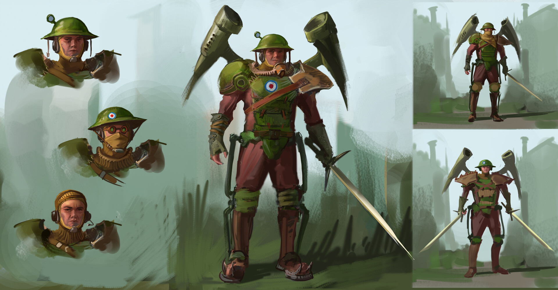 Anatoly Muschenko - Retro futuristic character design