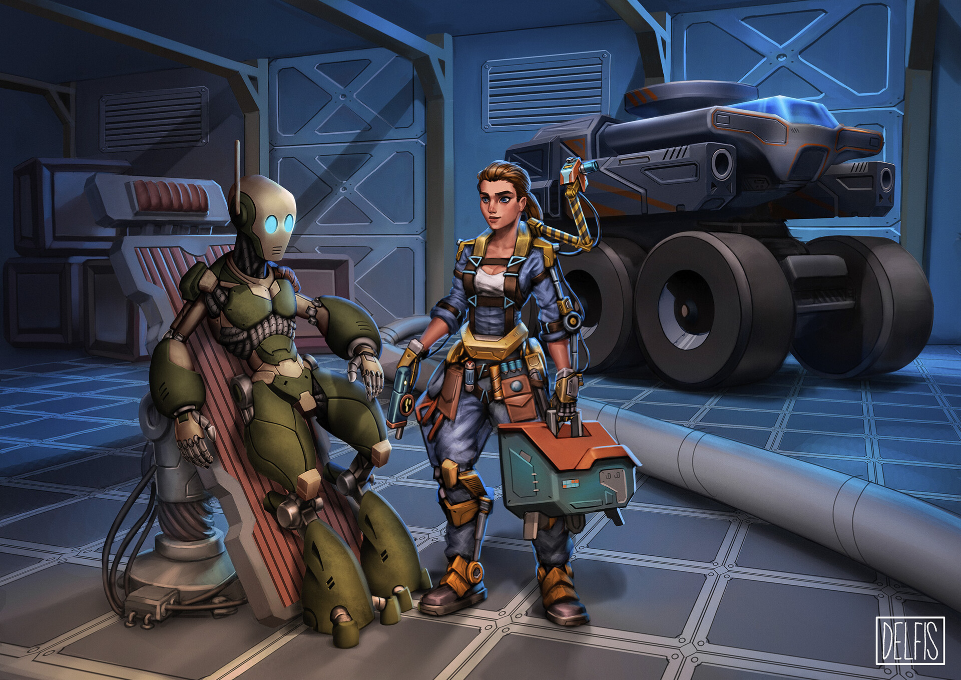 ArtStation - Mechanic Character Concept