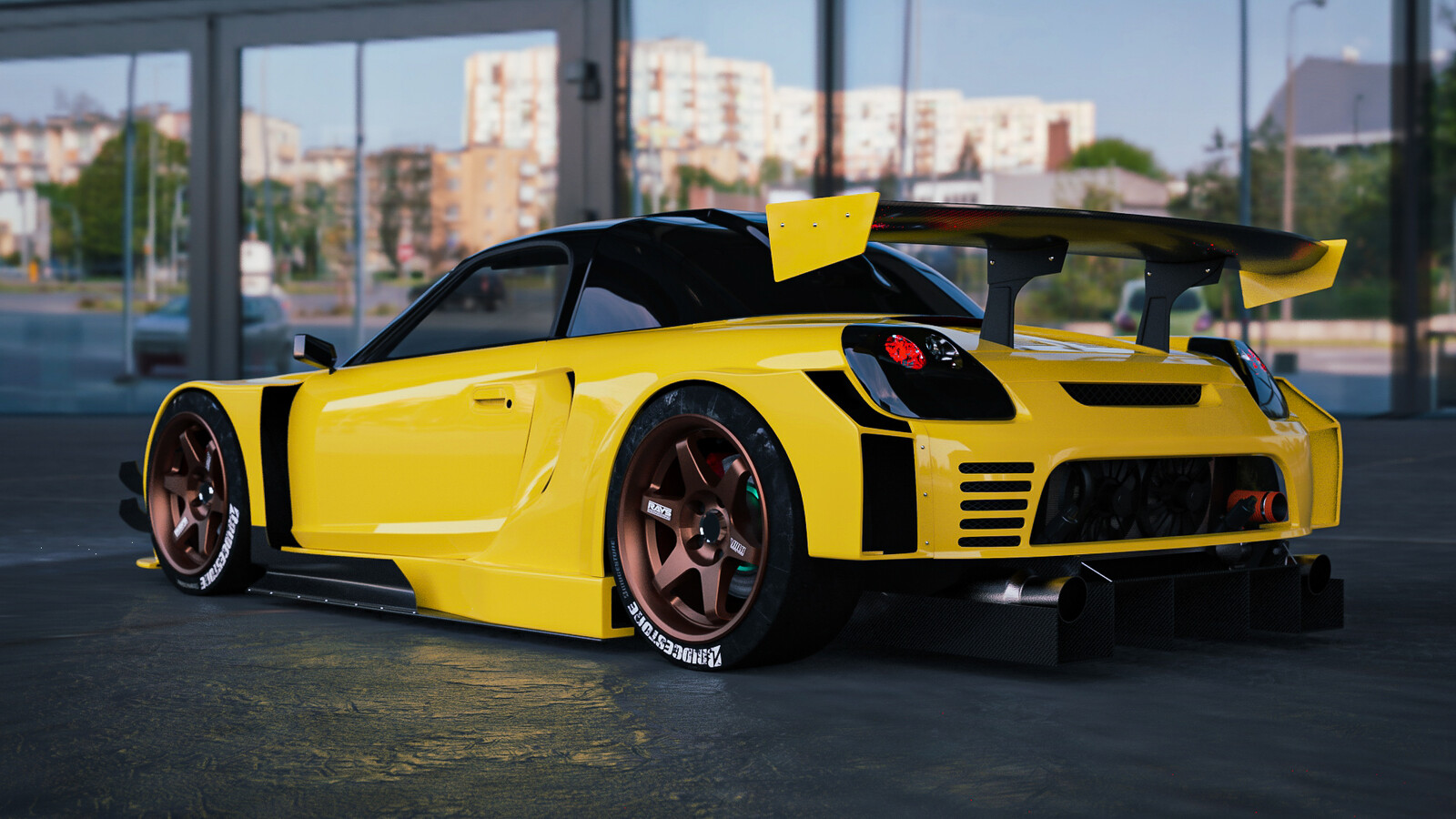BRIAN KIM DESIGNS - Toyota MR-S Spyder GT Full Wide Bodykit Custom Design