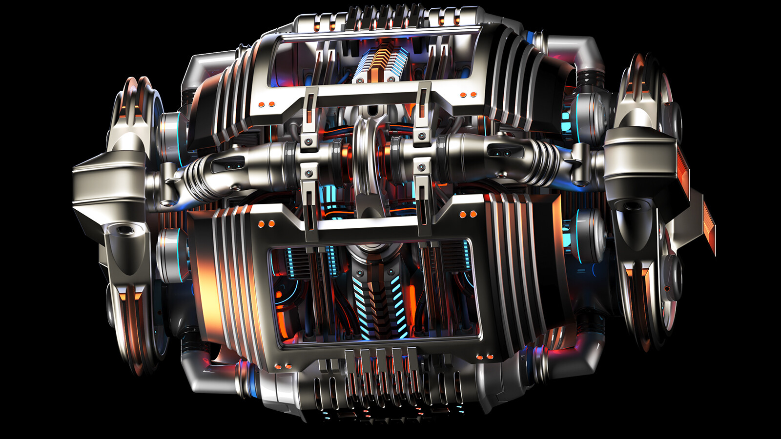ArtStation - Sci Fi Generator Kitbash Element 3D model