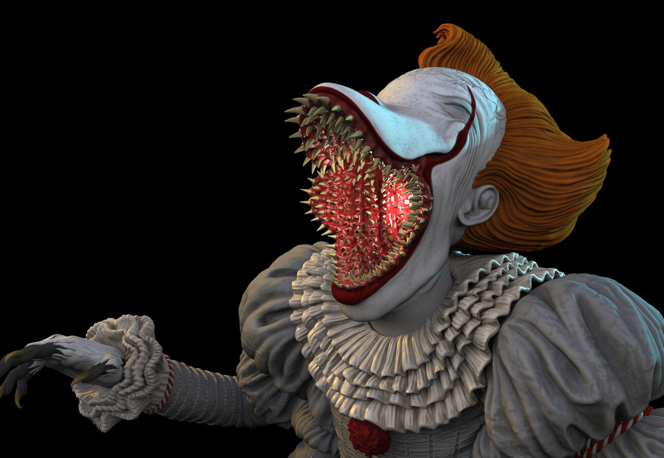 Ronny Firman - Pennywise bust render