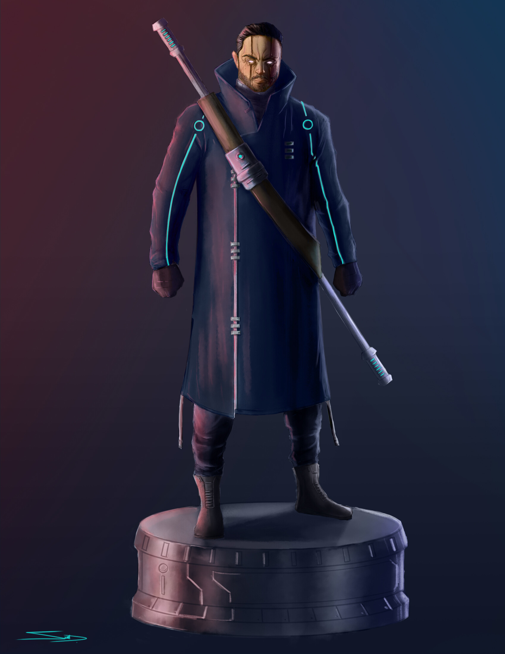 ArtStation - 2D Character Design - "Detective Connor"