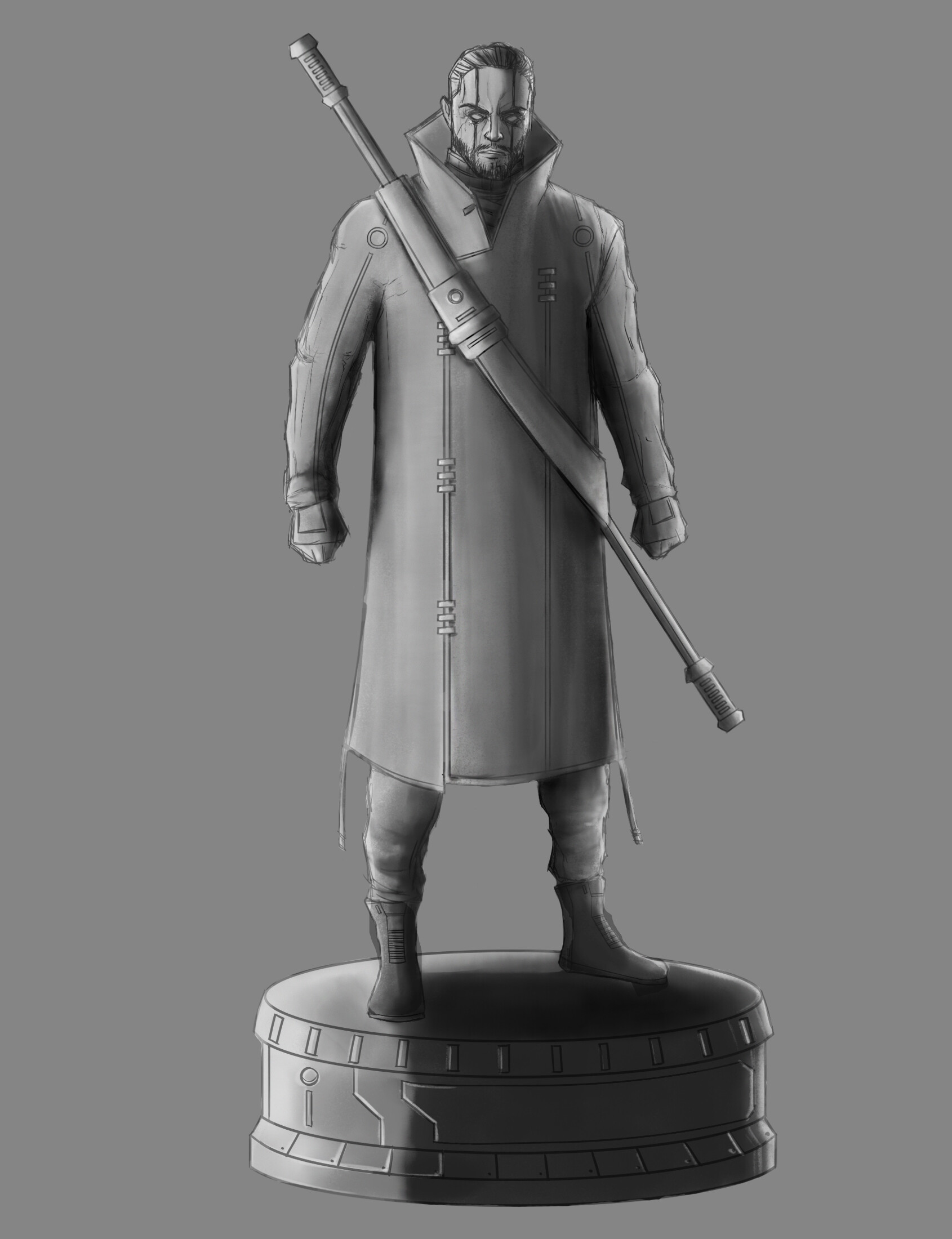 Sheel Darbar - 2D Character Design - "Detective Connor"